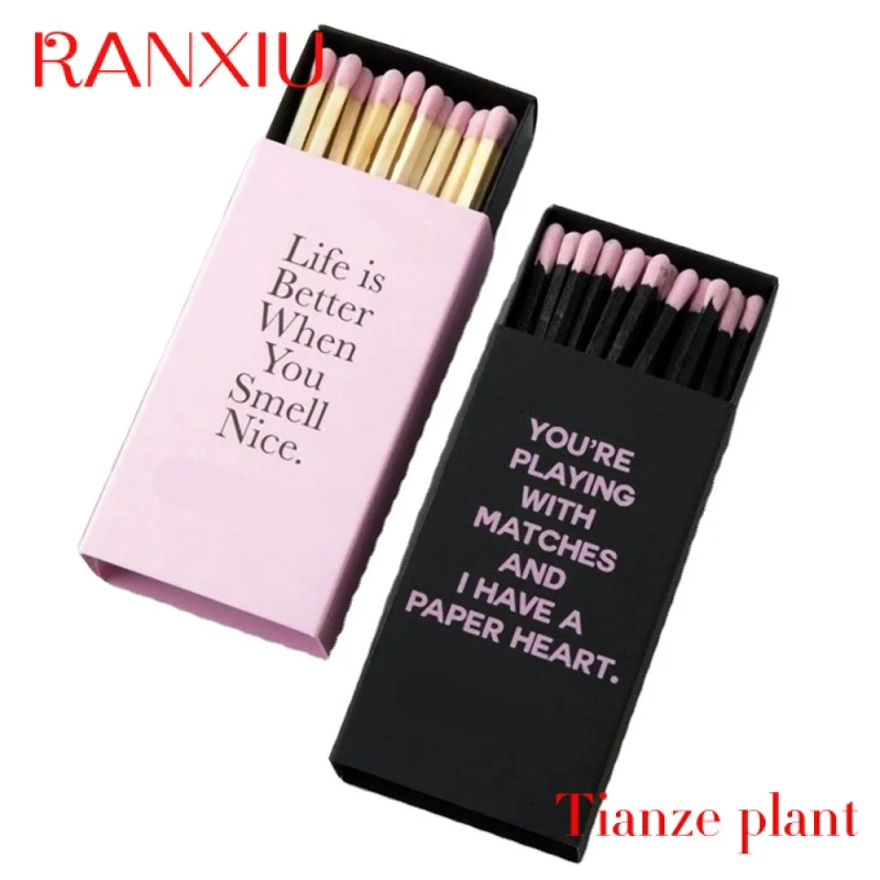 Custom-Customized-no-matchsticks-high-grade-black-card-gilding-advertising-matchbox-aromatherapy ...