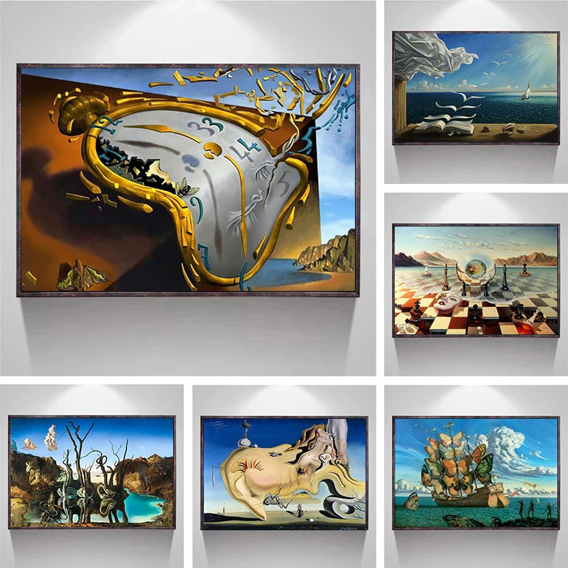 Salvador Dali Poster Surrealism | Art Print Poster Salvador Dali - Wall ...