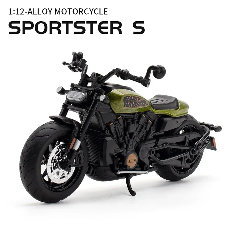 1-12-Alloy-Harley-Sportster-S-Racing-Motorcycle-Model-Diecast-Street ...