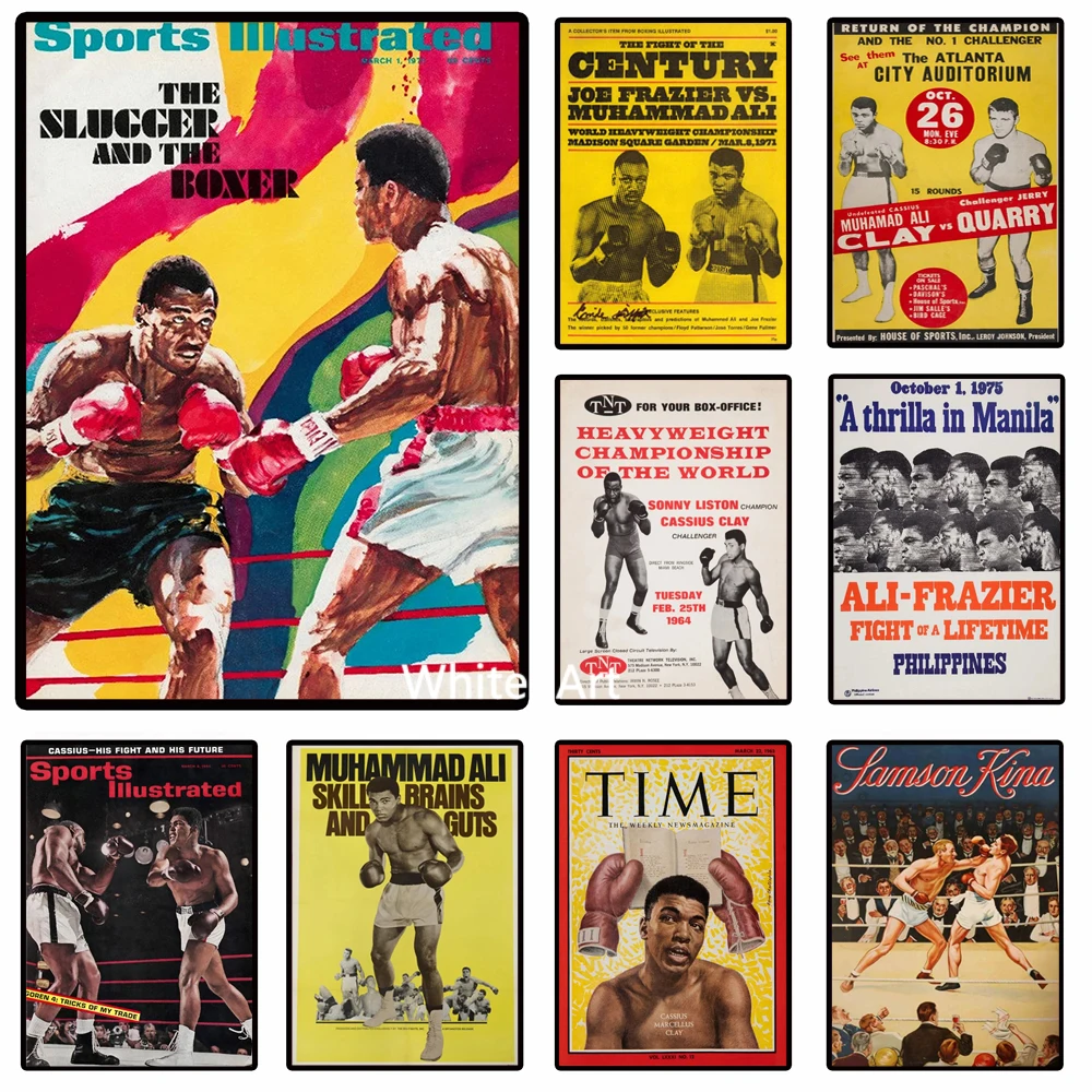 Vintage-Boxing-Canvas-Painting-Mike-Tyson-Boxing-Champion-Poster-HD ...
