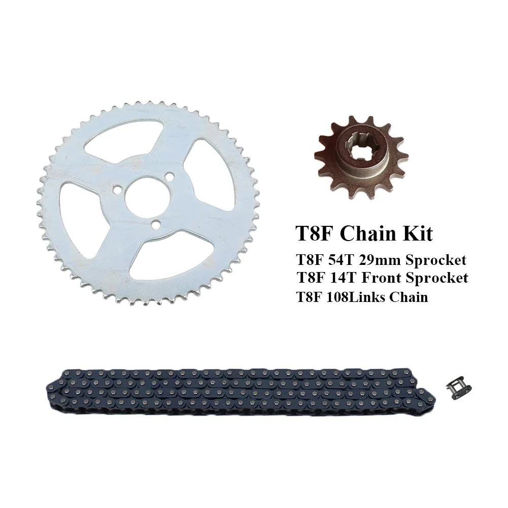 49cc-Mini-Pocket-Bike-108-Links-Chain-54T-Rear-Sprocket-T8F-14T-Front ...