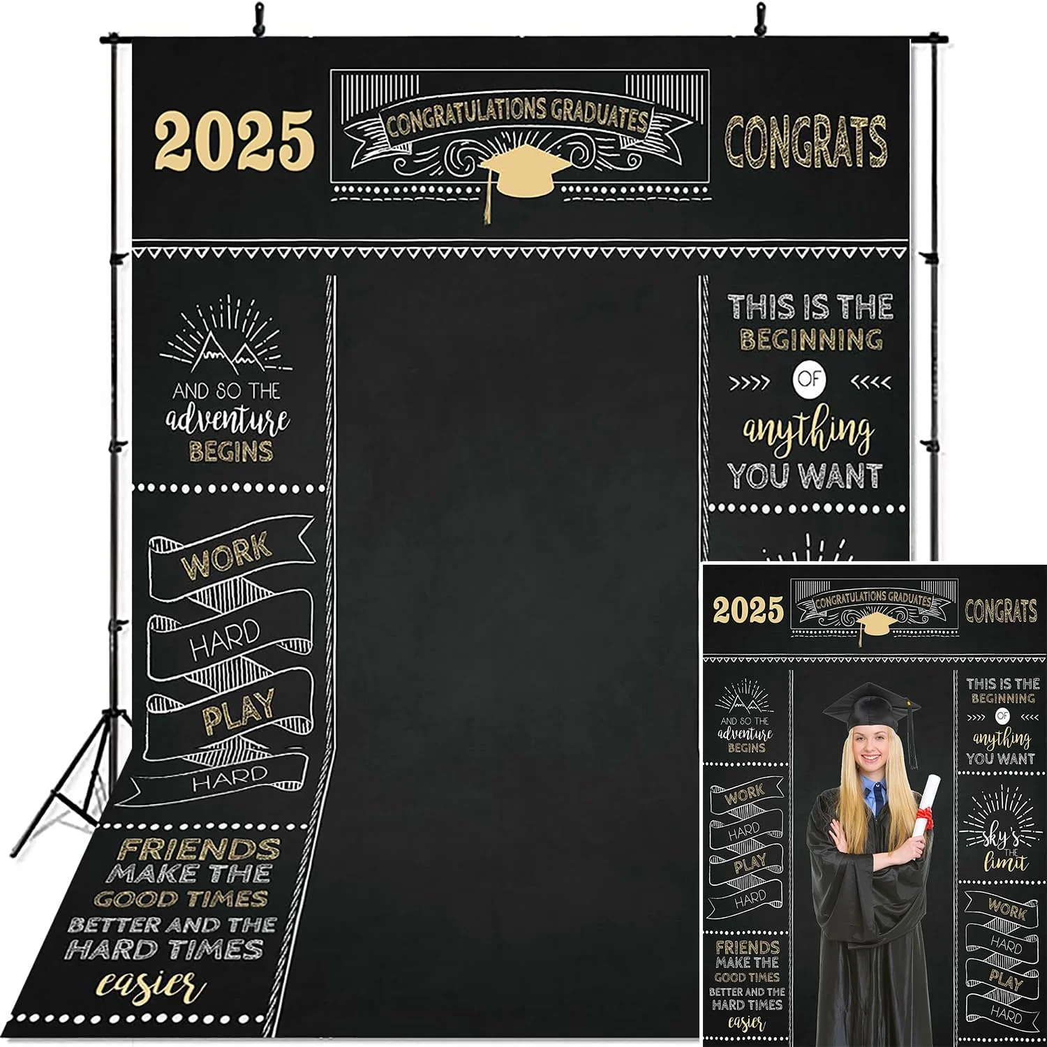 Mocsicka Photography Background 2025 Graduation Party Background ...
