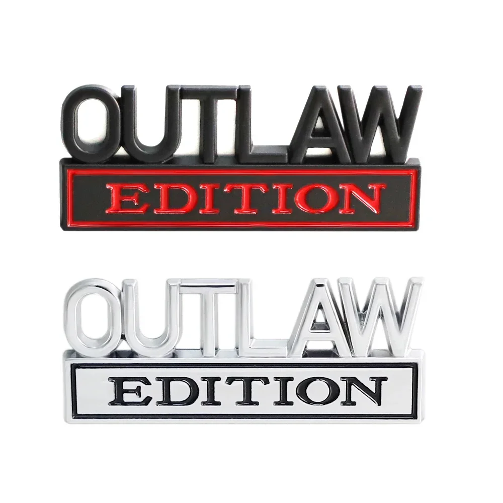 3D-Metal-Car-Modification-Label-OUTLAW-EDITION-Leaf-Plate-Label-Body ...