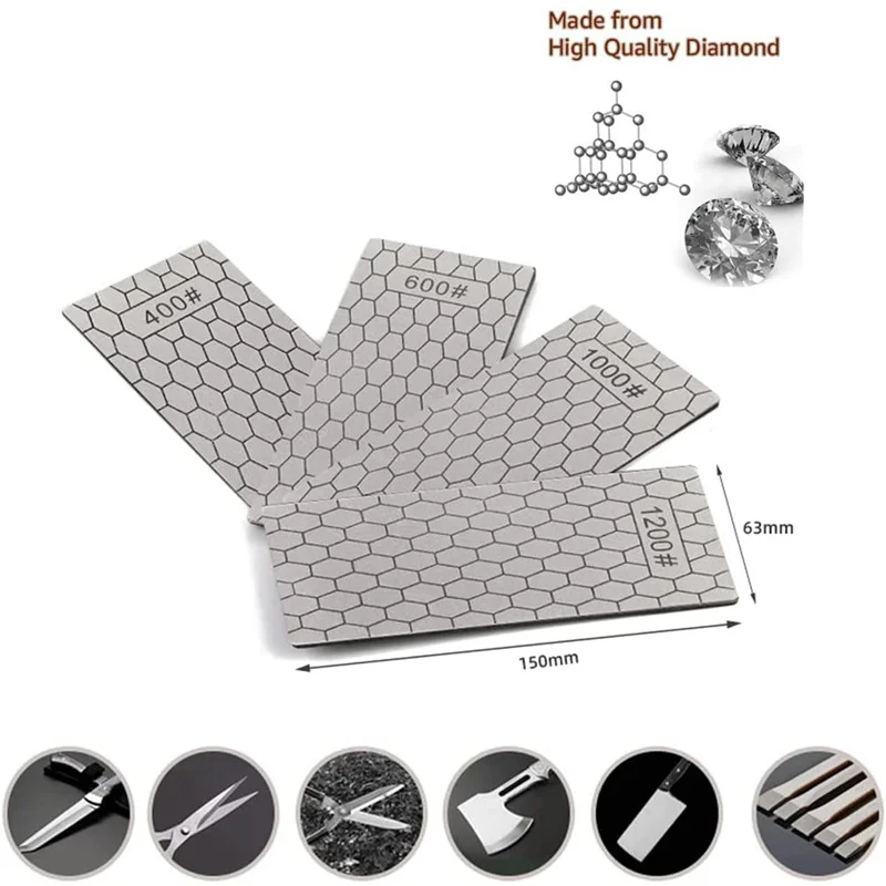 Aiguisoir De Couteaux En Diamant, Pierres À Aiguiser, Meule, Outils De Cuisine, Barres De ...