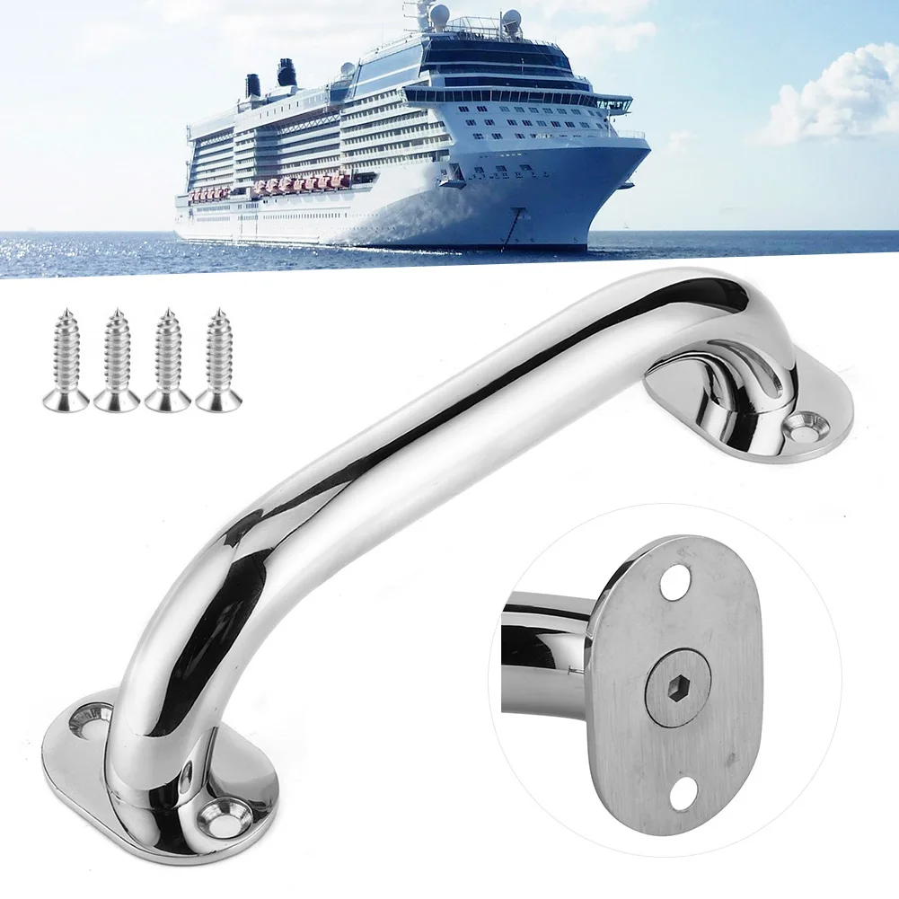 7-9-Inch-Marine-Stainless-Steel-Grab-Handle-Antiskid-Handrail-Corrosion ...