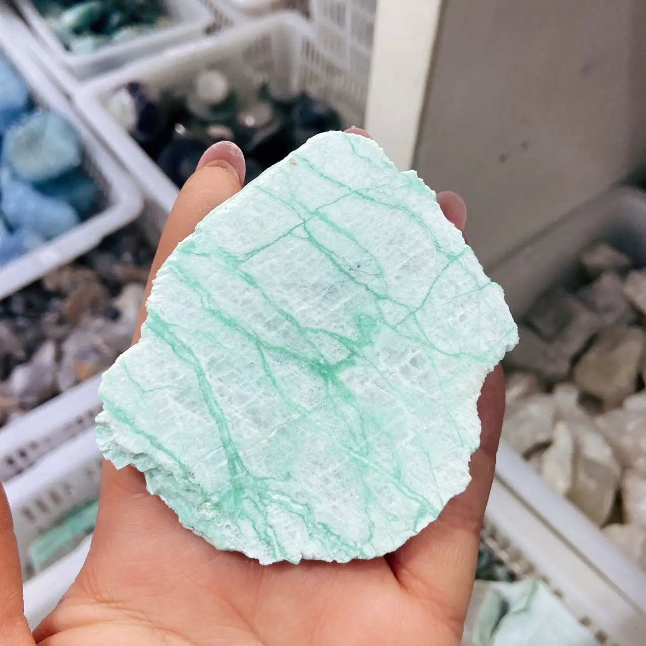 Green Moonstone Raw