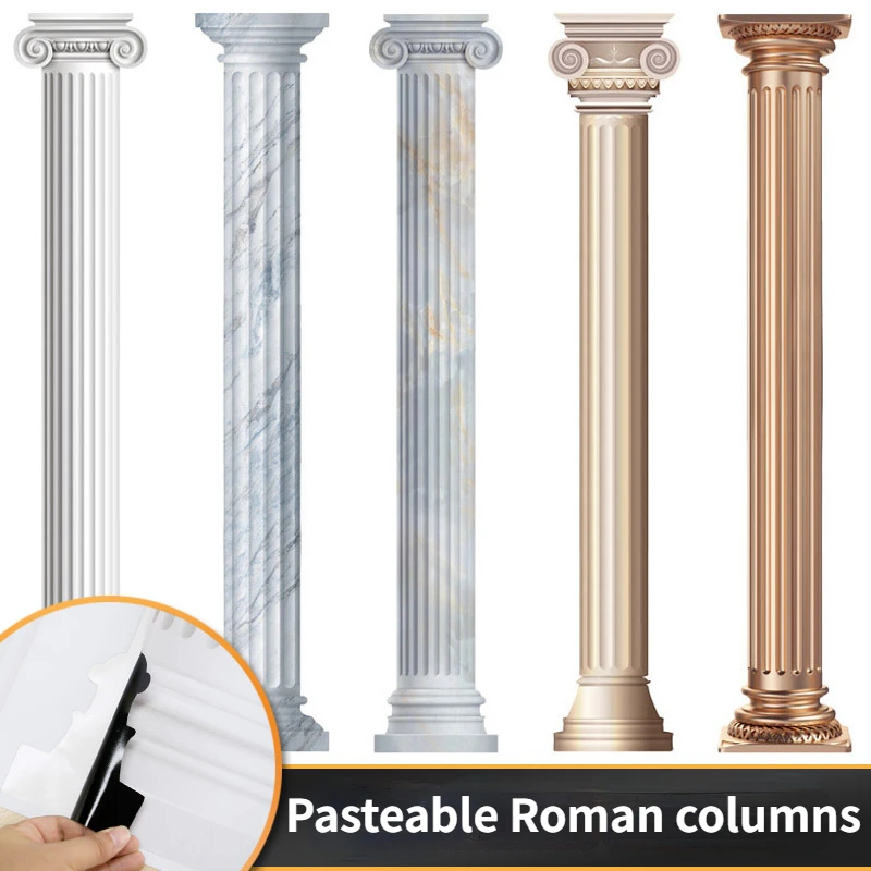 Creative-Stickers-3d-Three-dimensional-Roman-Columns-Wall-Stickers-Self ...