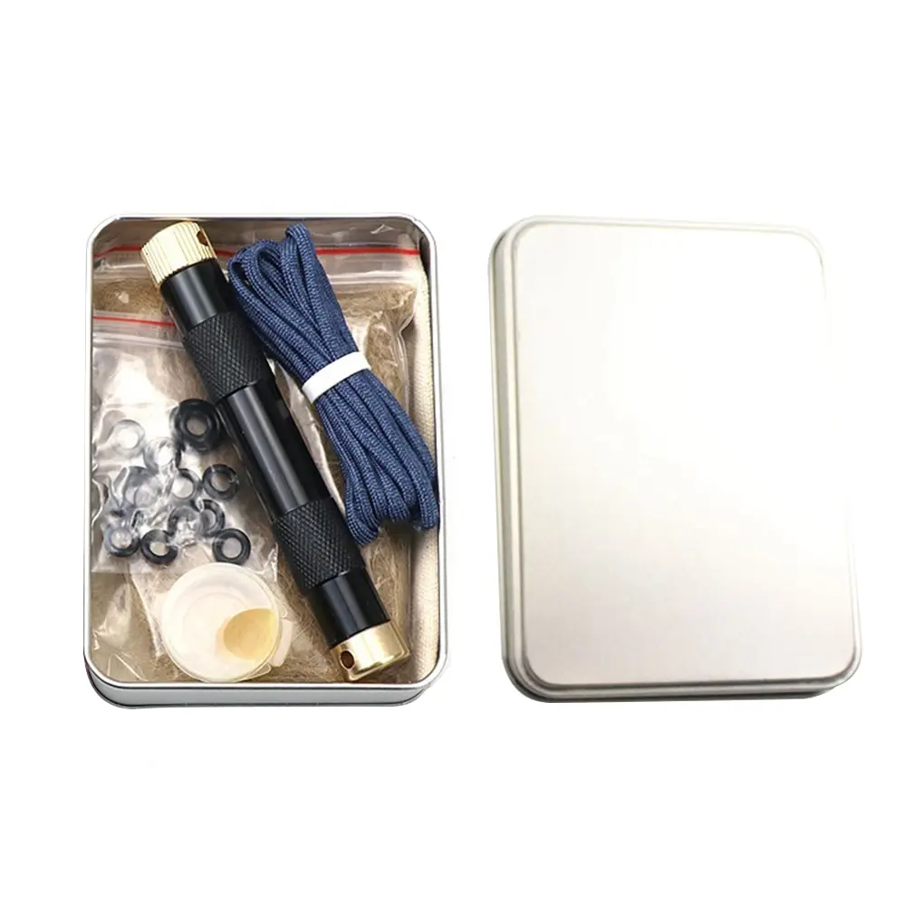 Brass Fire Piston Kit Outdoor Emergency Tools Flame Maker Fire Starter ...