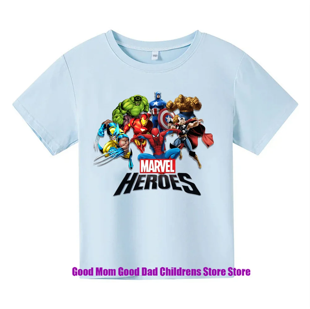 T-shirt-Marvel-Superhero-Cartoon-per-bambini-abbigliamento-sportivo ...