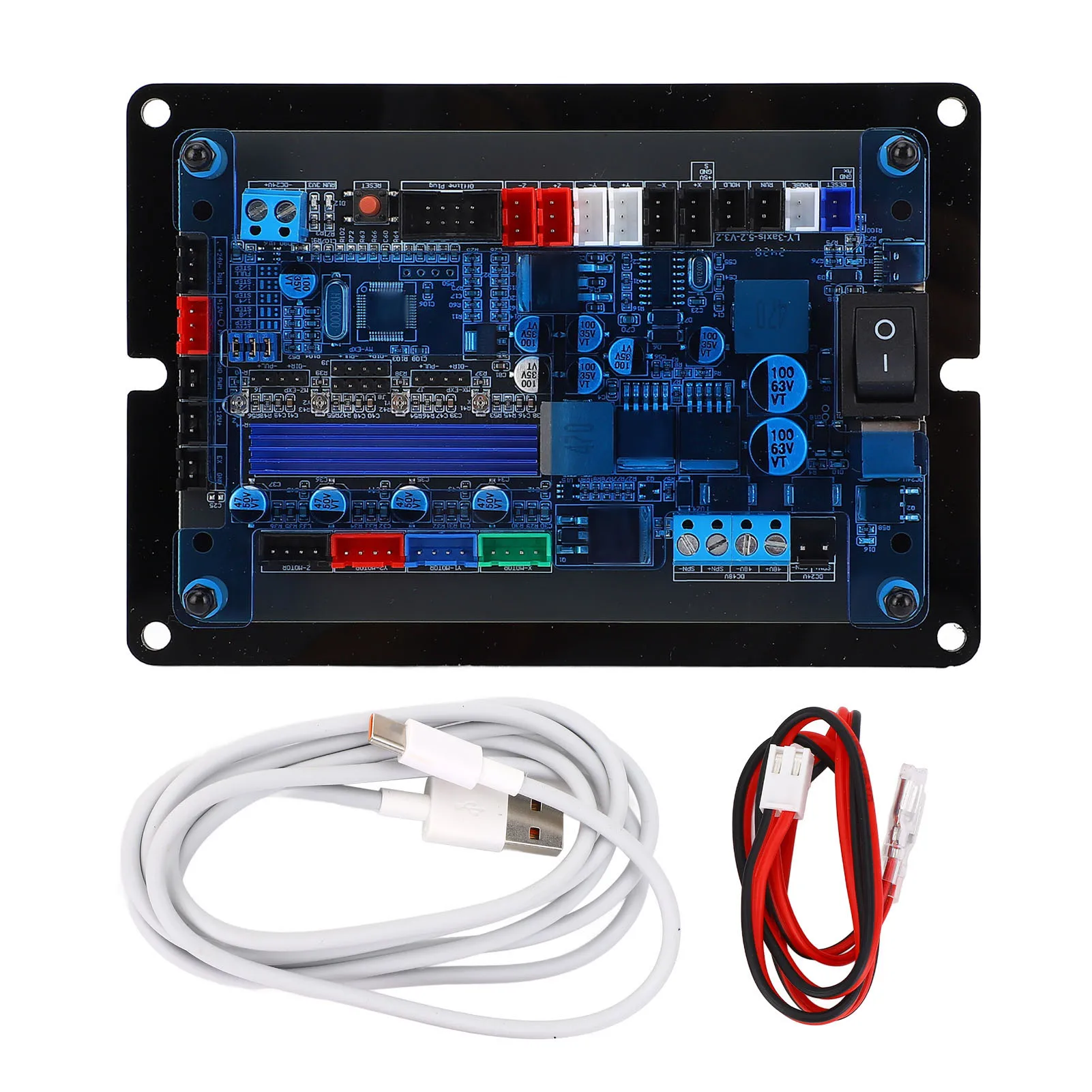 3 Axes GRBL Controller Board 32 Bit Stepper Motor Driver Board for ...