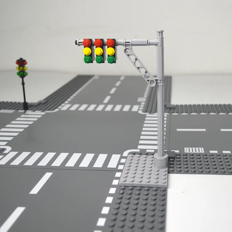 Baseplate-City-Road-Street-traffic-light-Base-Plate-Building-Blocks ...