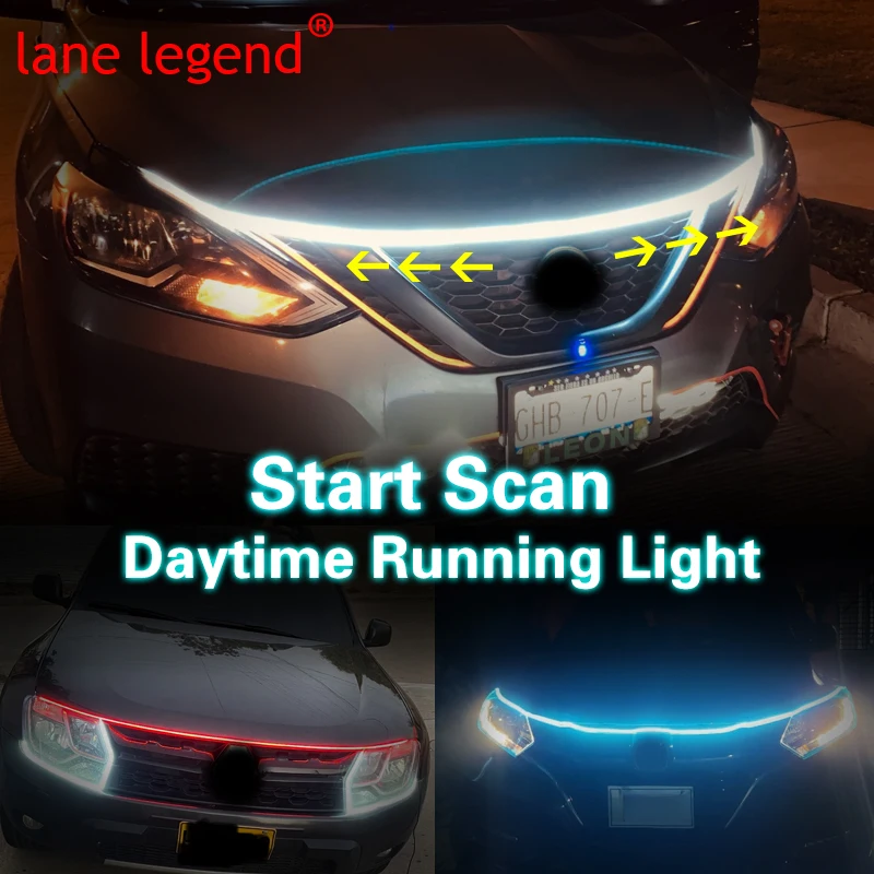 Lane-Legend-Dynamic-Car-LED-Hood-Light-12V-Daytime-Running-Light-Start ...