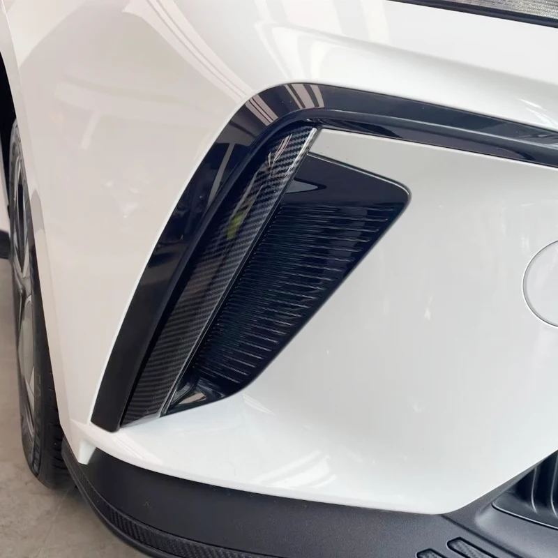 ABS-Carbon-Fiber-Front-Rear-Bumper-Fog-Light-Grilles-For-MG-4-MG4-EV ...