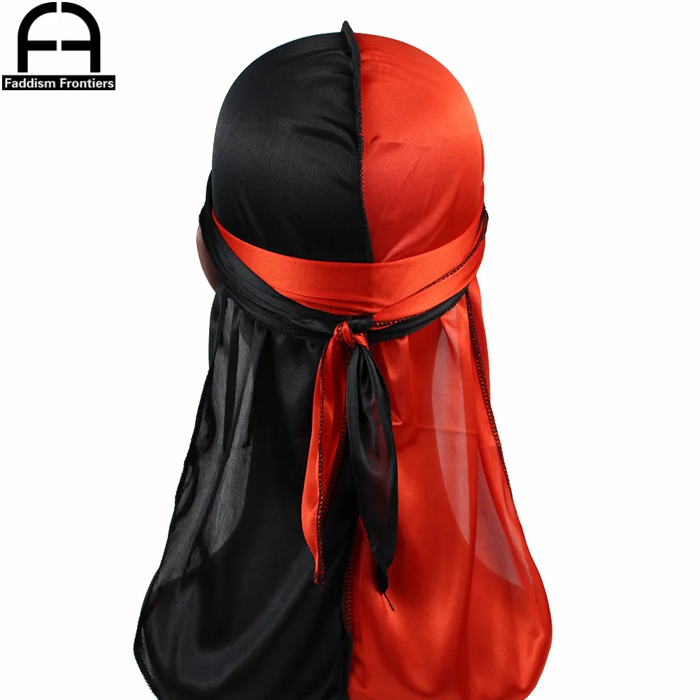 Unisex-Men-Two-Tones-Silk-Durag-Outside-Stitching-Silky-Durags-Bandana ...