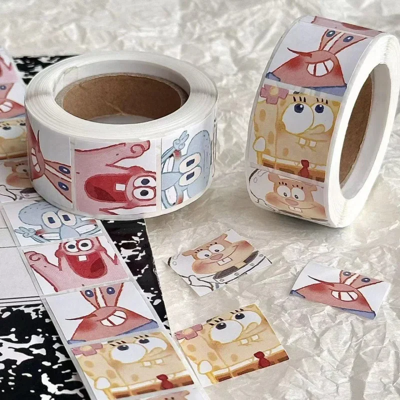 500pcs-Cartoon-SpongeBob-SquarePants-Scrapbooking-Stickers-Kawaii ...