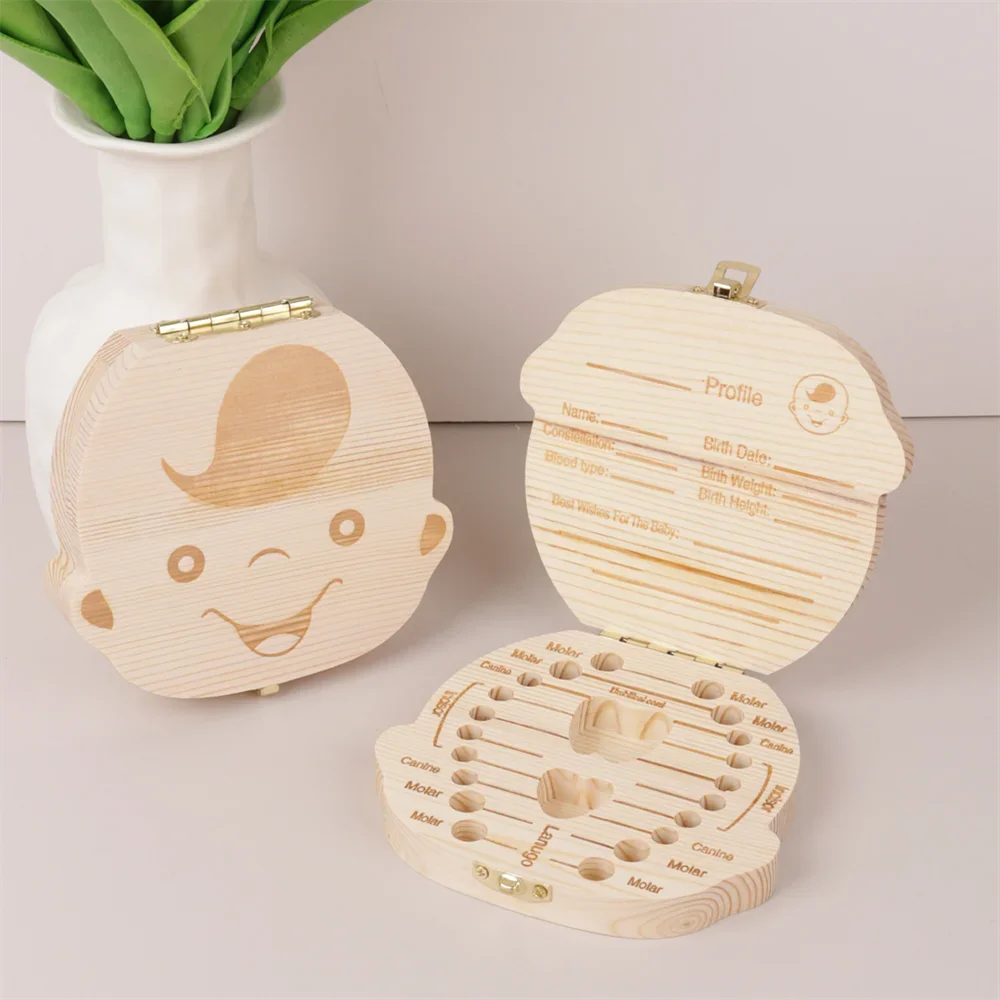 Wooden-Baby-Teeth-Storage-Box-Teeth-Wooden-Box-Umbilical-Cord-Tooth ...