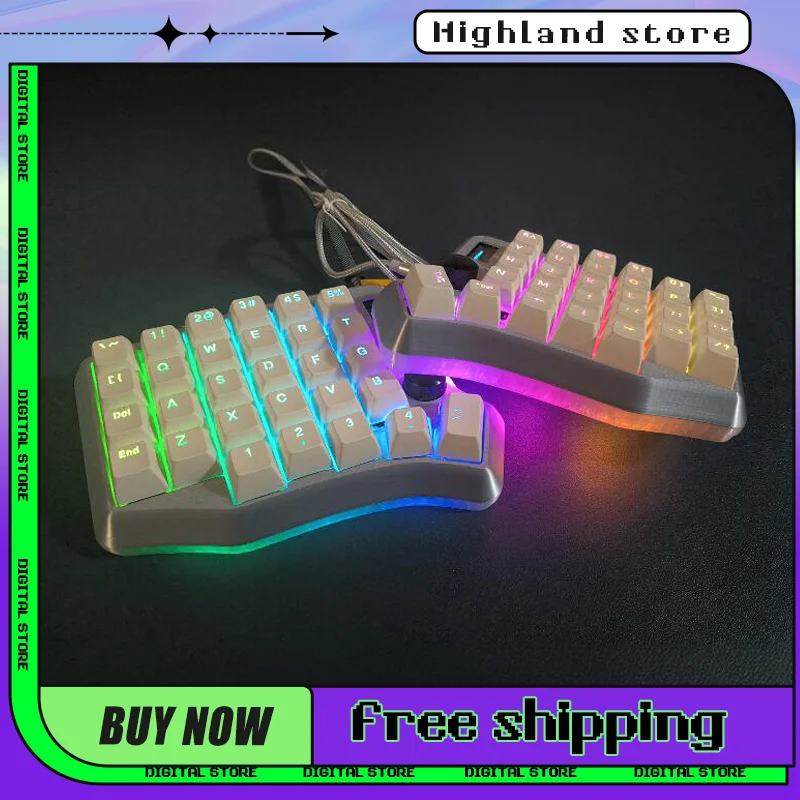 Split-Keyboard-Kits-sofle-rgb-Screen-Ergonomics-Knob-Portable-Mini ...