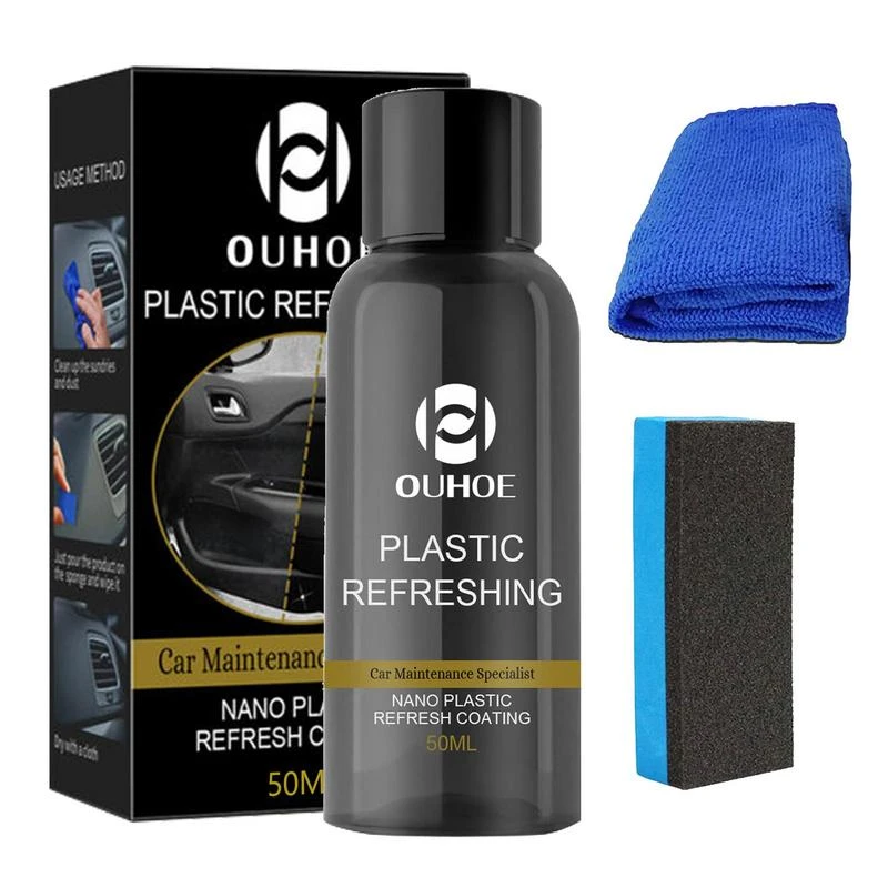 50ml Auto Detailer Plastic Parts Renovator Agent Interior Plastic ...
