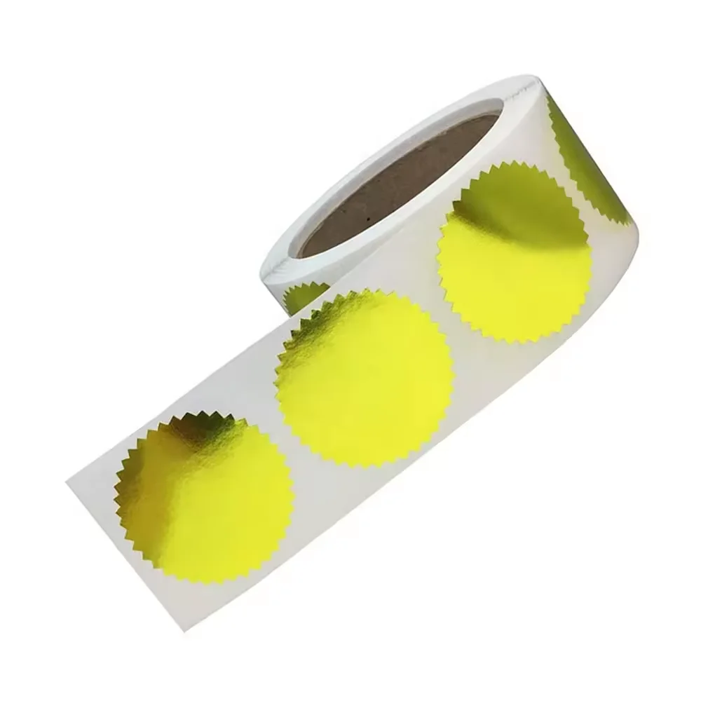 2inch-250pcs-roll-High-Quality-Gold-Metallic-Certificate-Sealing-Labels ...