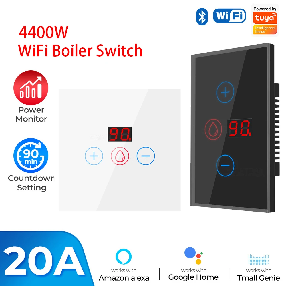 Tuya-Smart-WiFi-Boiler-Switch-4400W-20A-Power-Monitor-With-Timer-Water ...
