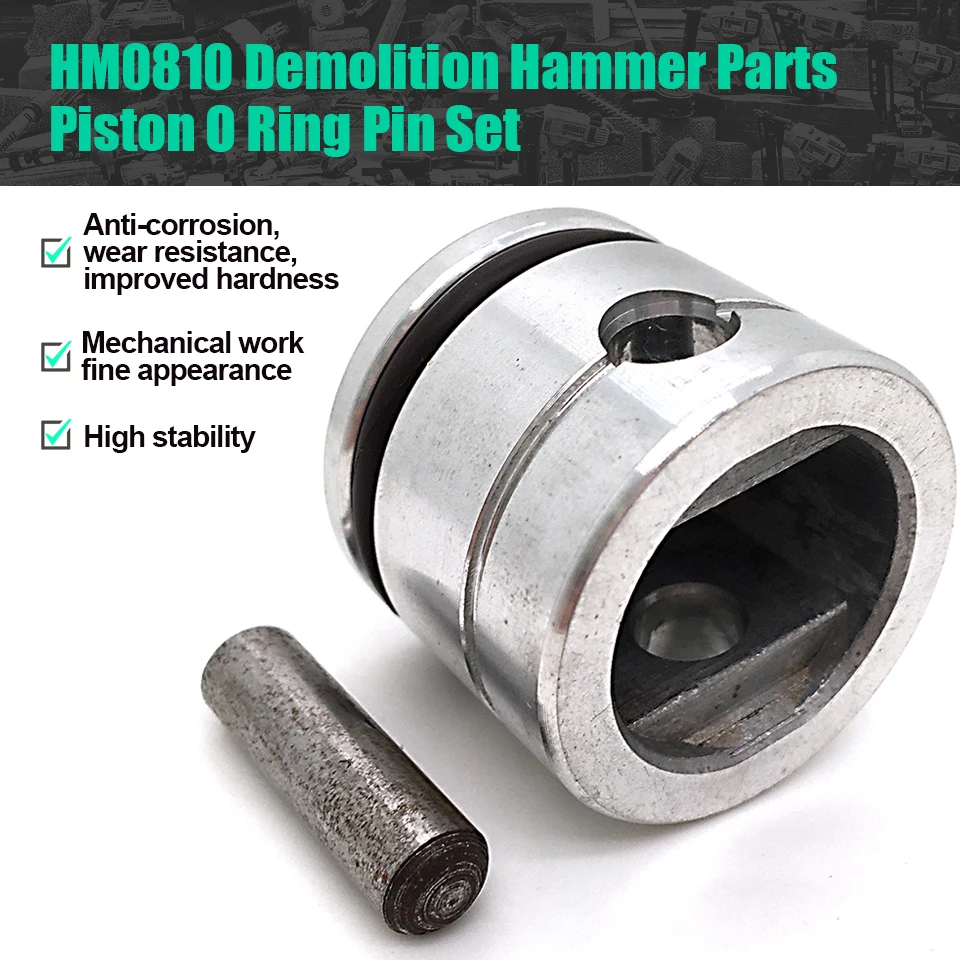 Replacement-For-Makita-HM0810-Alumium-Piston-O-Ring-Pin-Set-Demolition ...