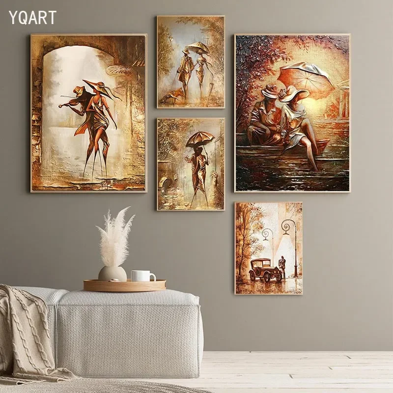 Wonderful-Love-Romantic-Couple-Canvas-Paintings-on-Wall-Art-Posters-and ...