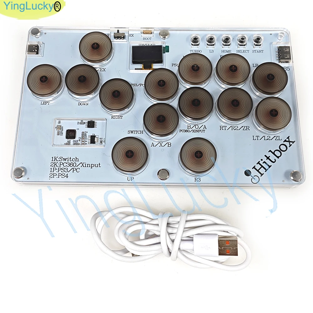 LED-HitBox-Controller-Fight-Stick-Joystick-Hitbox-Controller-Keyboard ...