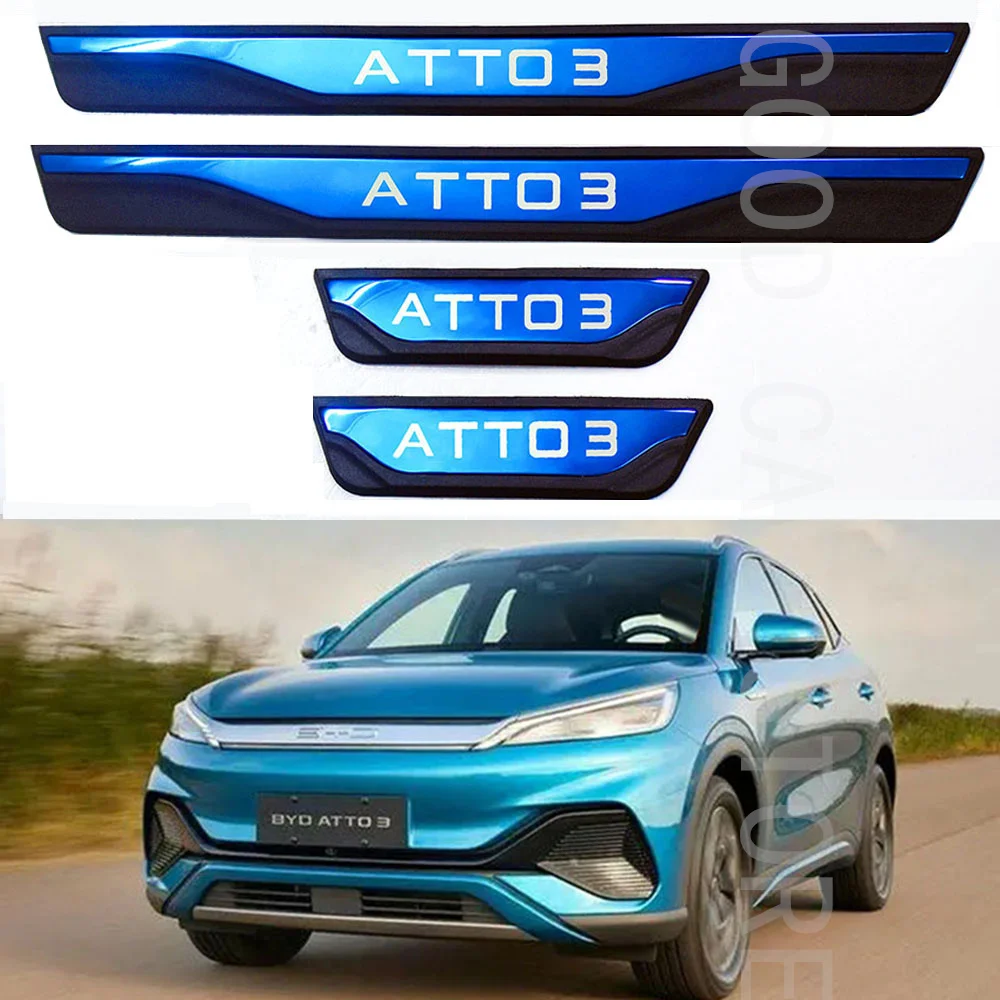 FIT For BYD ATTO 3 ATTO3 2022 Door Sill Scuff Plate Welcome Pedal ...
