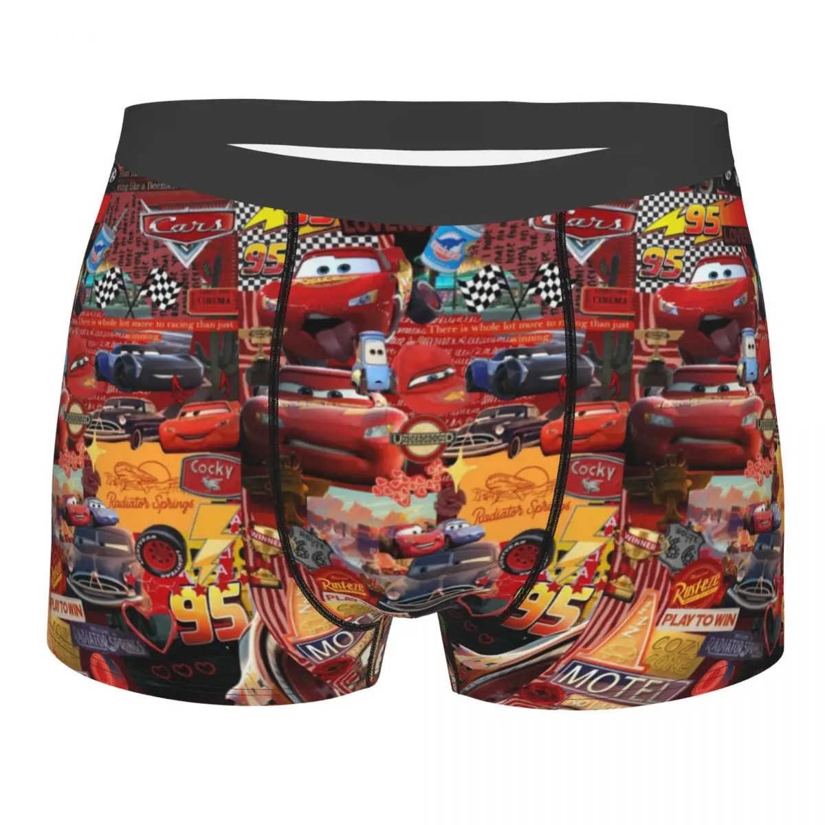 Male-Funny-Lighting-McQueen-Underwear-Cartoon-Cars-Boxer-Briefs-Soft ...