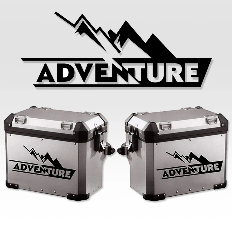 2PCS Adventure Car Stickers For Motor Body Decor Motorcycle Mountain ...