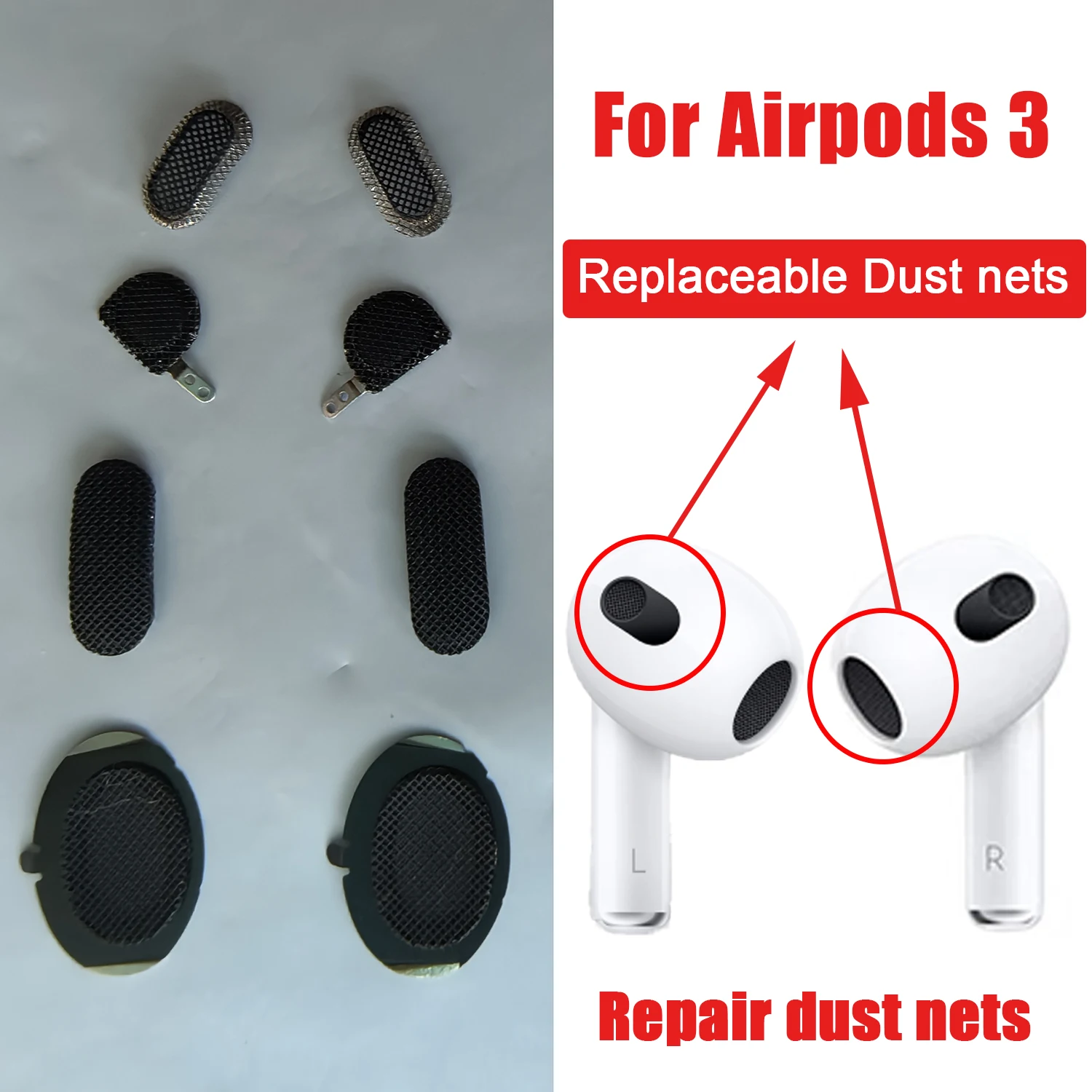 New-Replaceable-Dustproof-Net-Mesh-Earphone-Loudspeaker-Repair-Metal ...