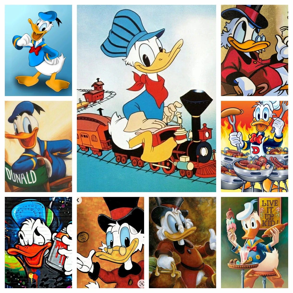 Disney-Diy-Diamond-Art-Painting-Kits-New-Cute-Donald-Duck-Cartoon-Cross ...