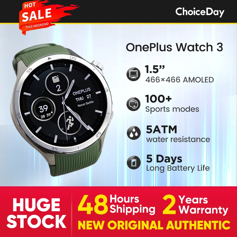 Globale Version OnePlus Watch 3 Smartwatch 1,50 Zoll LTPO AMOLED ...