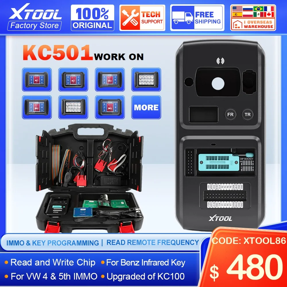 XTOOL-KC501-Car-Key-Chip-Programmer-For-Benz-Infrared-Key-ECU-Reader ...
