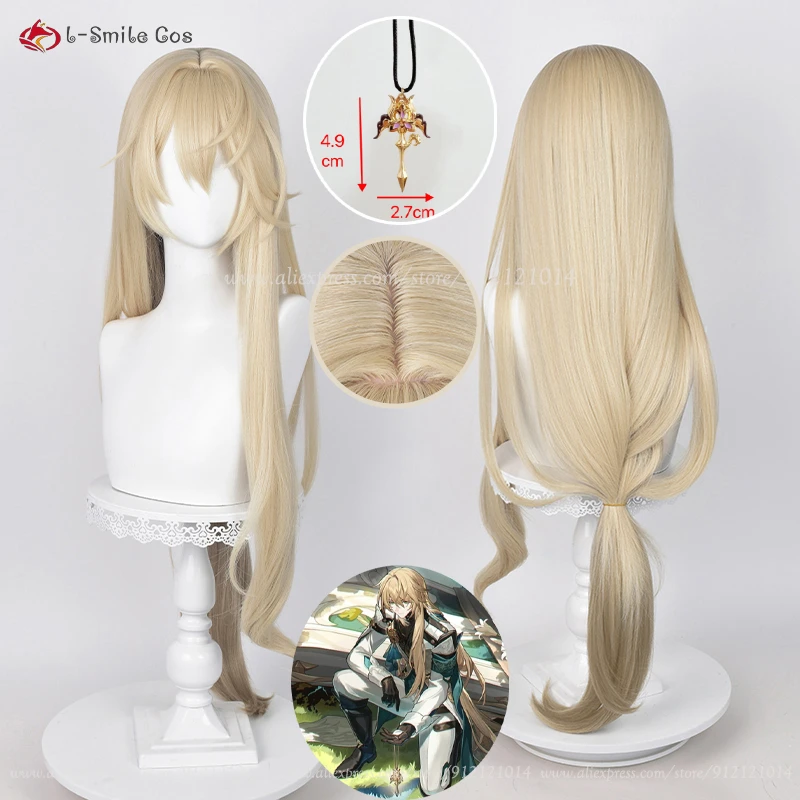 Luocha Cosplay Wig 90cm Long Linen Gradient Anime Cosplay Hair Heat ...