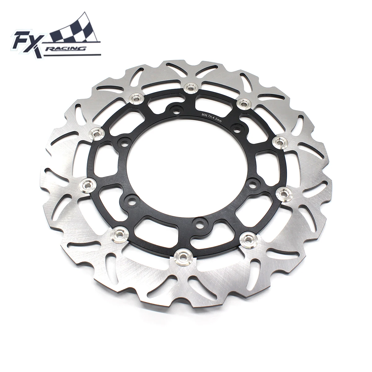 FXCNC-320mm-Motorcycle-Floating-Front-Brake-Disc-Rotor-For-Yamaha-YZF ...