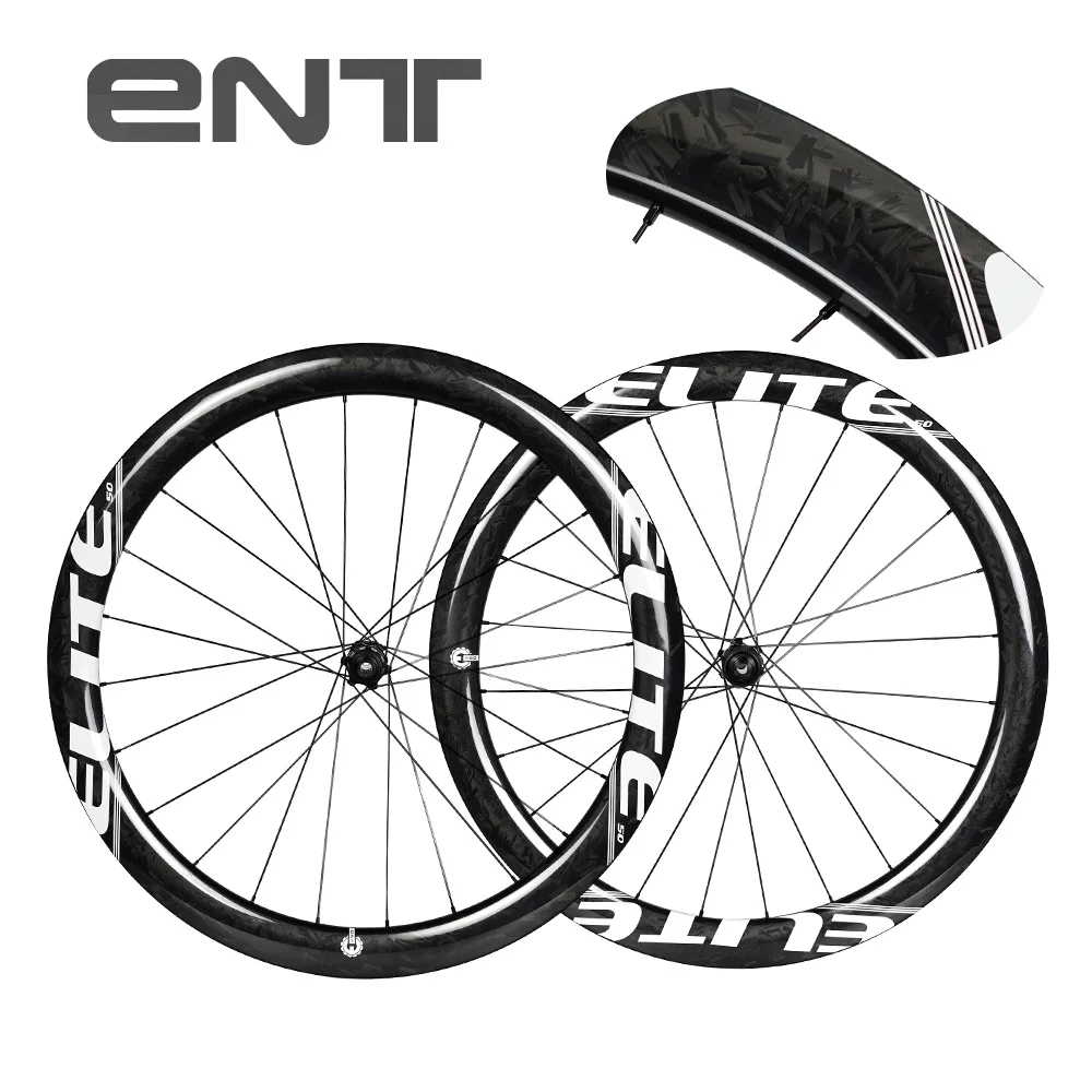 ELITEWHEELS 2022 NEW Forged Pattern Road Disc Carbon Wheelset 38 50 60 ...