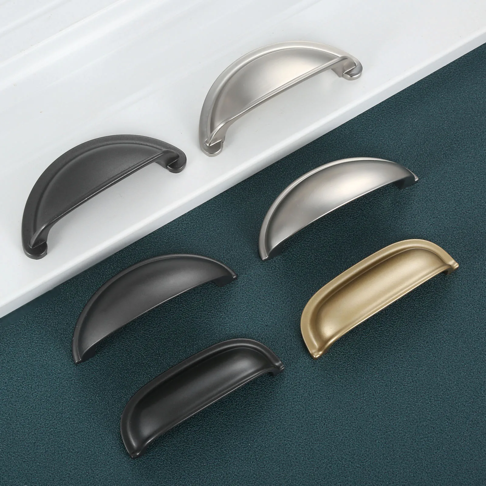 64-76mm-Zinc-Alloy-Shell-Shape-Cabinet-Handles-Drawer-Knobs-Kitchen ...