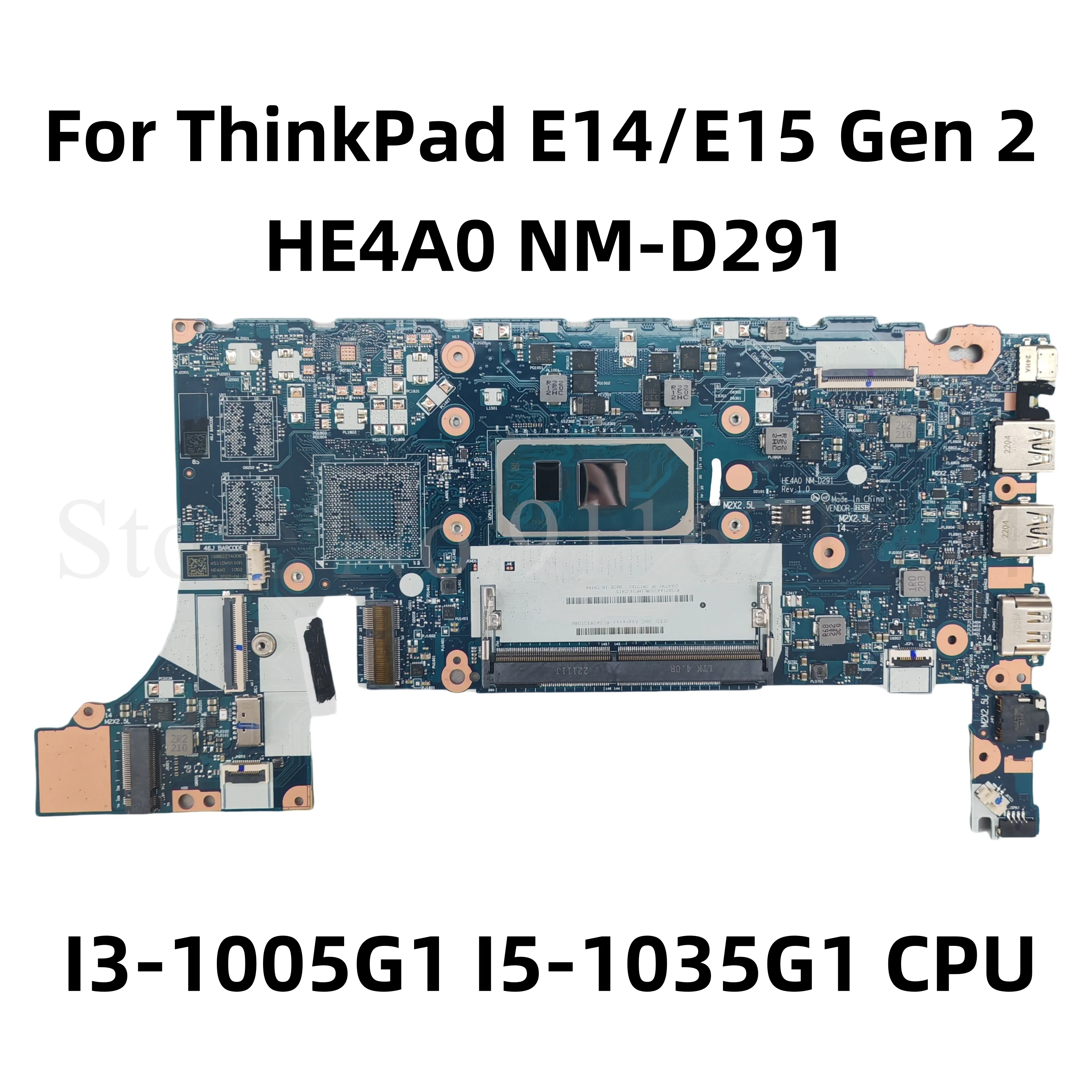 HE4A0 NM-D291 Mainboard For Lenovo ThinkPad E14 Gen 2 E15 Gen 2 Laptop ...