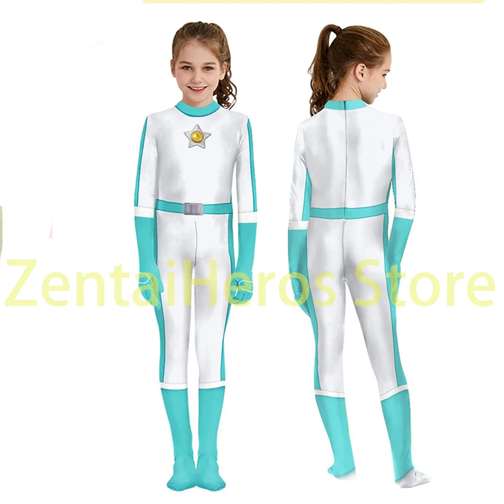 Princess-Rosalina-Cosplay-Costume-Jumpsuits-Peach-Biker-Suit-Daisy ...