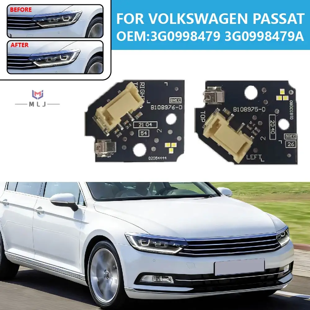 OEM 3G0998479 3G0998479A NEW For Volkswagen Passat LED Daytime Running ...