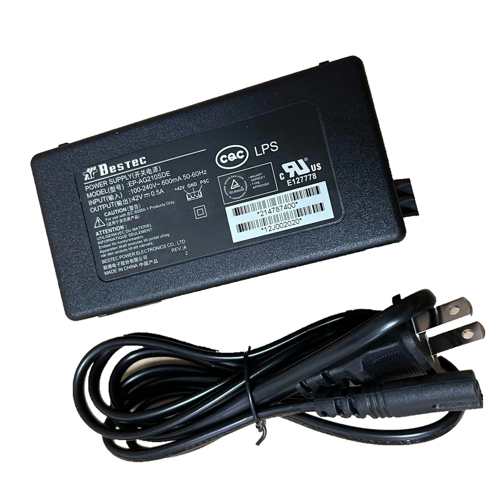 42V 0.5A Power Supply XP 215 Type 214787404 Bestec FOR Epson EP-AG210SDE L395 L396 XP-405 XP-305 ...