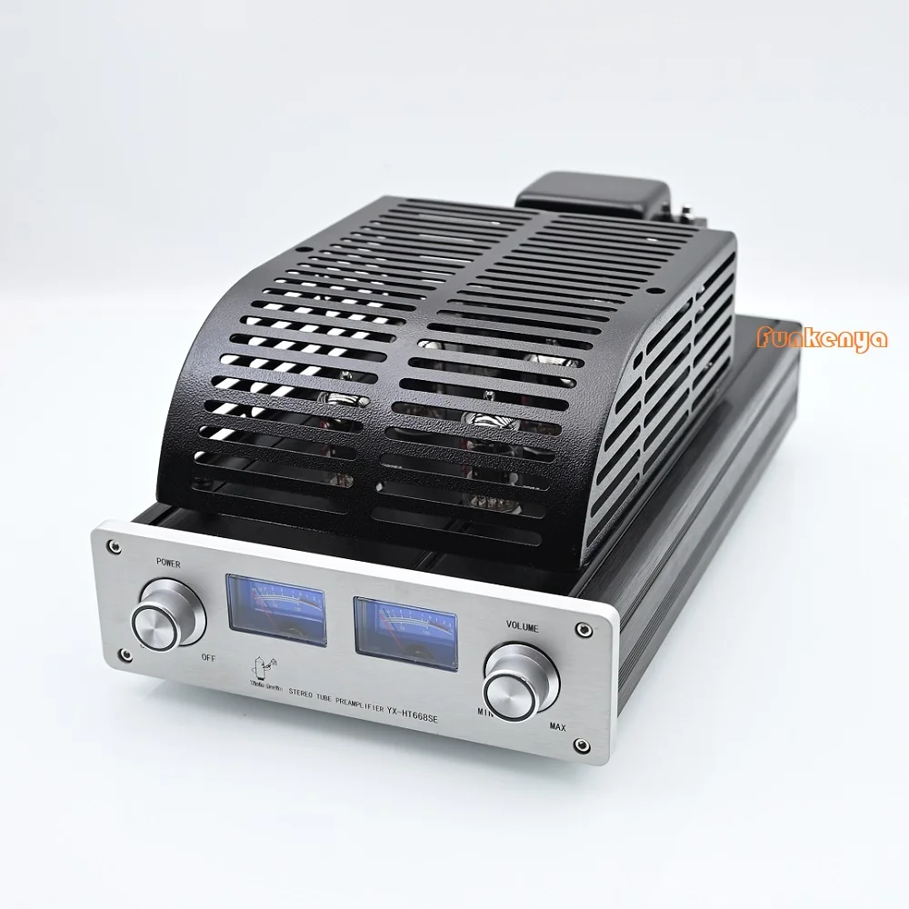 Dual-Meter-Tube-Preamp-Amplifier-ECC83-Hifi-Home-Audio-Preamplifier ...
