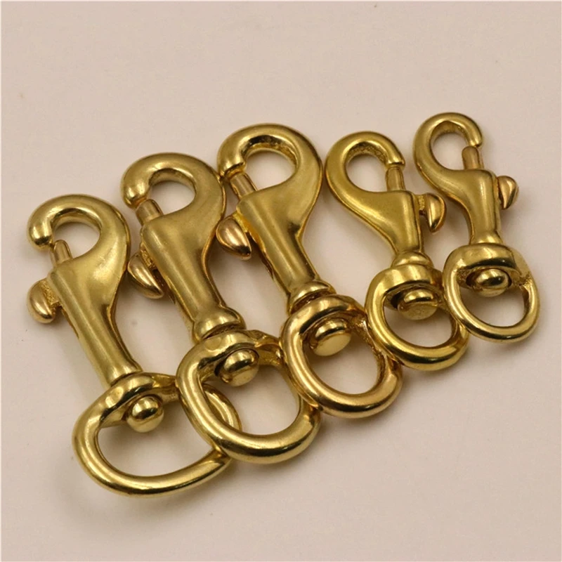 1piece Solid Brass Trigger Swivel Eye Bolt Snap Hook For webbing ...