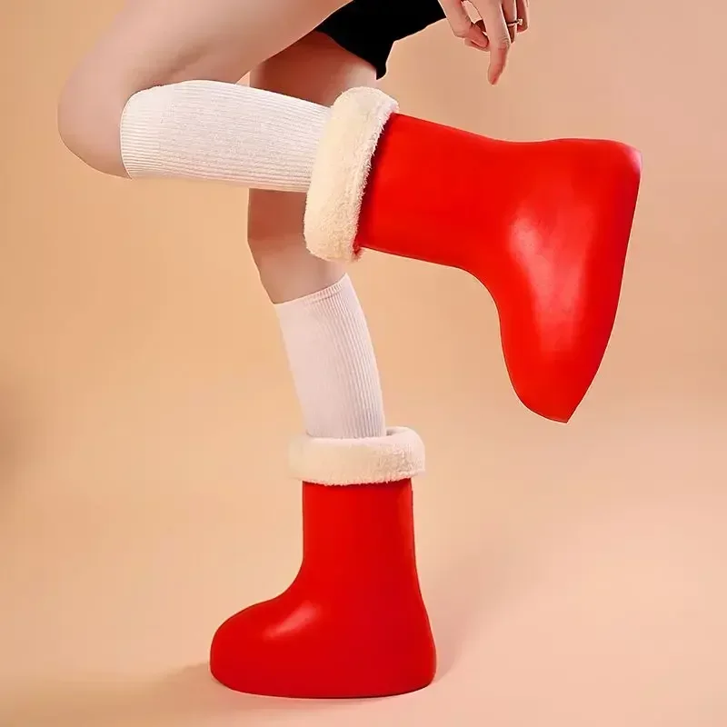 Astro-Boy-Plus-botas-rojas-de-terciopelo-del-mismo-estilo-botas-altas ...