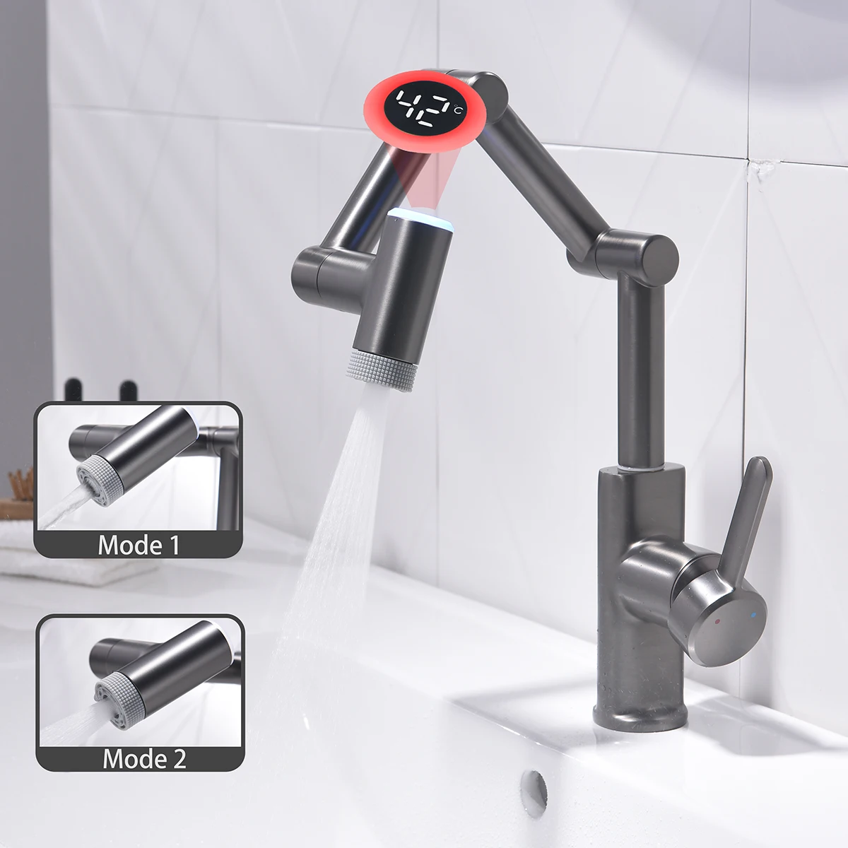 Folding-Digital-Display-LED-Basin-Faucet-Mixer-360-Rotation-Multi ...