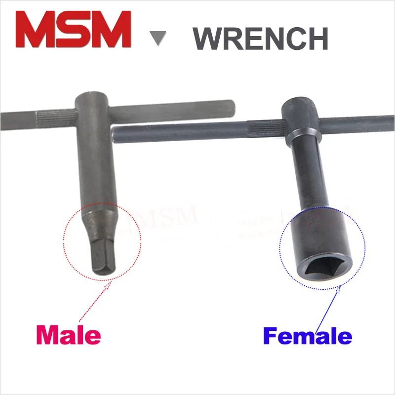 Free Shipping 1pcs Milling Lathe Chuck Square Key Wrench Female And ...