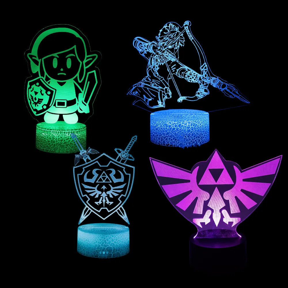 Zelda-Night-Lights-3D-Anime-Figure-Lamp-Link-Breath-of-the-Wild ...