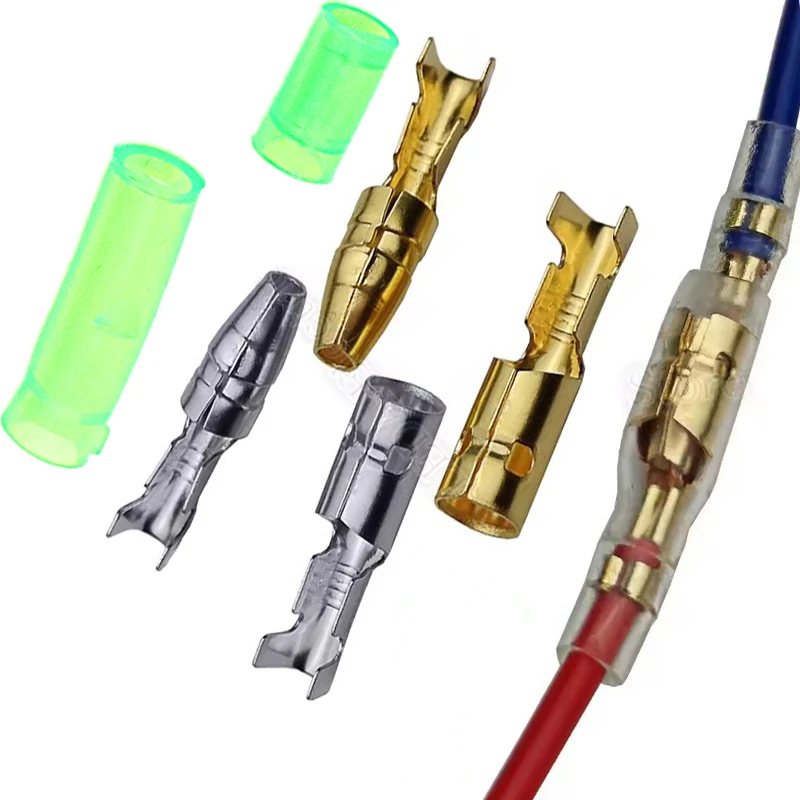 200PCS 50Set 4.0mm Female and Male Bullet Terminals Connector Gold ...