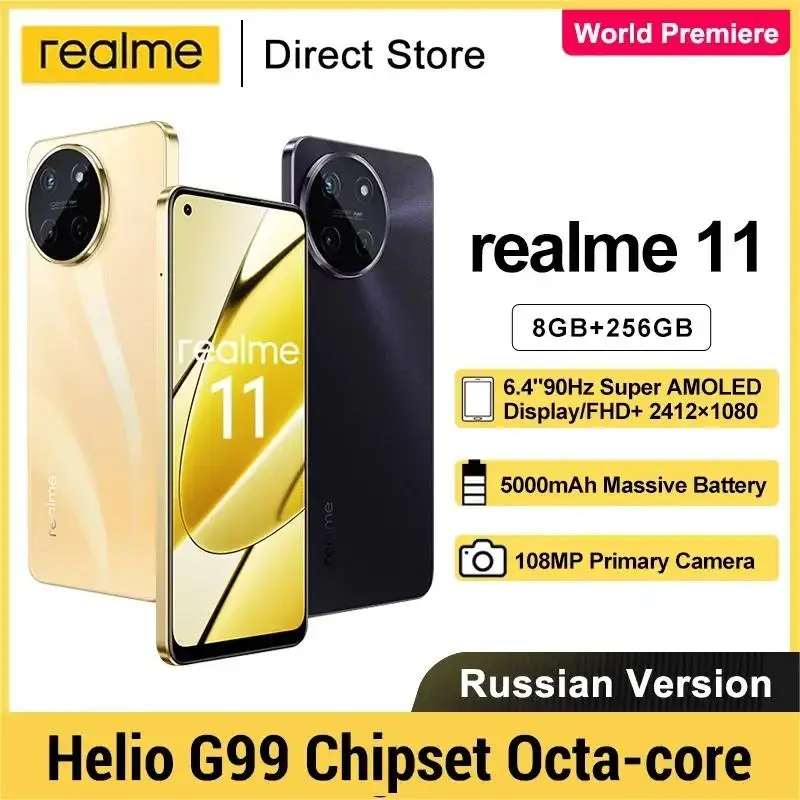 Smart-Phone-Realme-11-4G-Display-Super-AMOLED-Chipset-Helio-G99-Octa ...